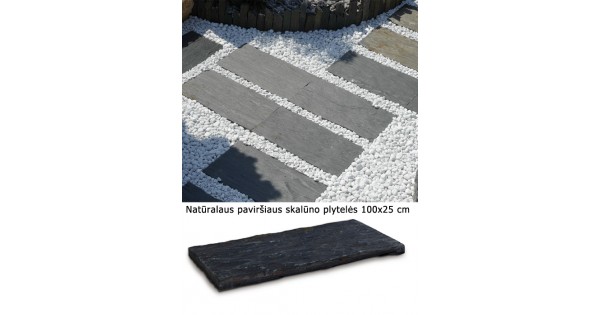 Kiltkiviplaadid, reljeefsed, 100 × 25 cm, tk